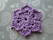 6 Petal Picot Flower Crochet Pattern