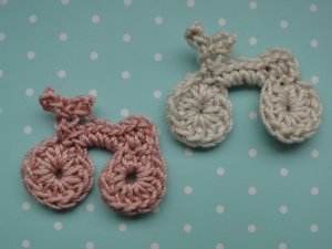 Crochet Bike Applique Pattern